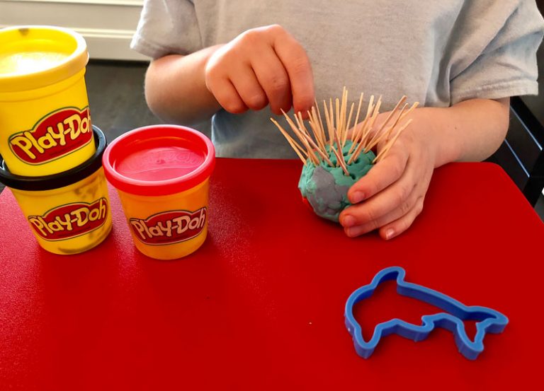 Improving Fine Motor Skills with Play Dough